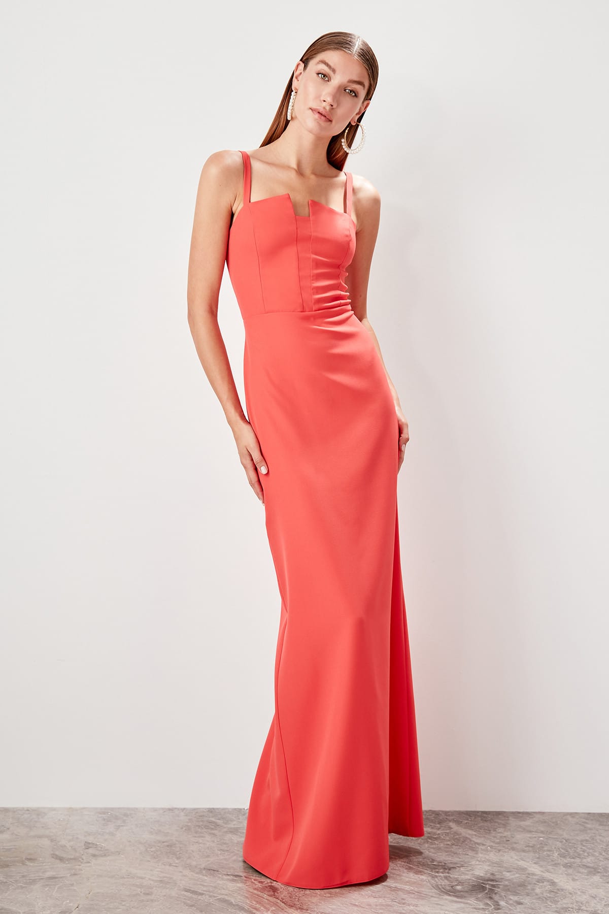 Trendyol Collar Detail Evening Dress Dress TPRSS19... – Vicedeal