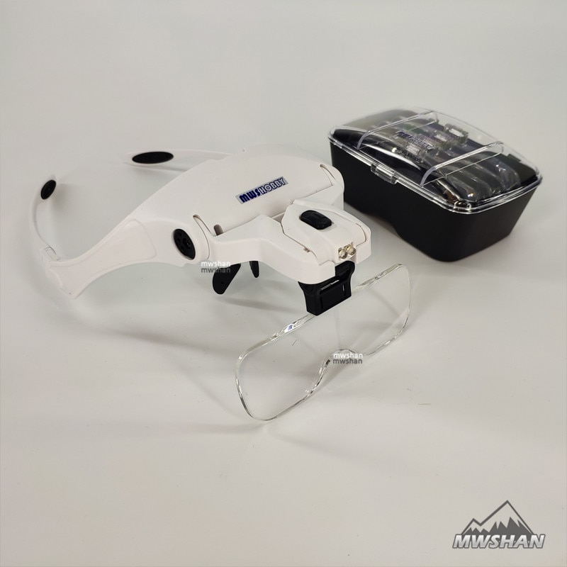 MWS Hobby Head-mounted magnifier w/Lamp Hobby Mode... – Grandado