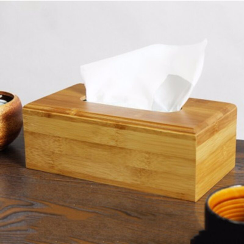 Bamboo box can be used for paper handkerchiefs, as... – Vicedeal