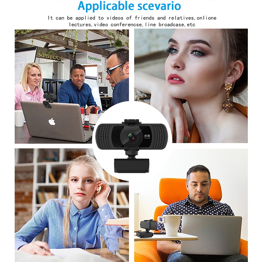 TISHRIC 2K Pc-c6 Webcam 1080P Usb Camera Web Camer... – Grandado