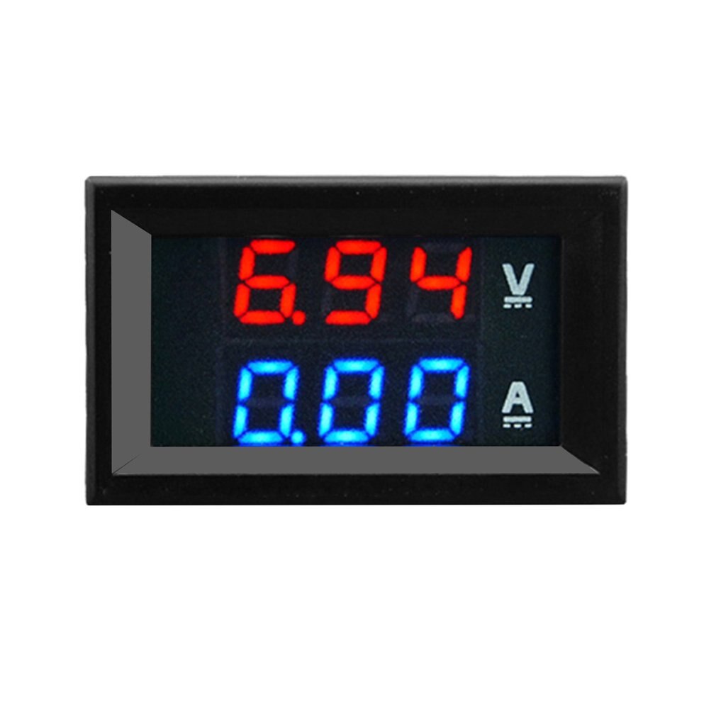 100V 10A DC Digital Voltmeter Amperemeter Blau + v... – Grandado