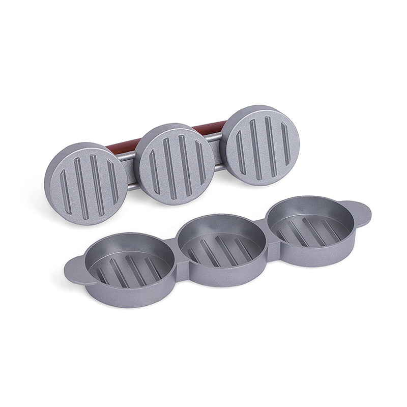 Mini Hamburger Presses Nonstick 3 Slot Small Burge... – Grandado