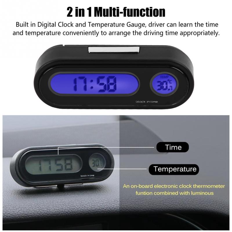 2in1 Car Auto LCD Clip-on Digital Temperature Ther... – Grandado