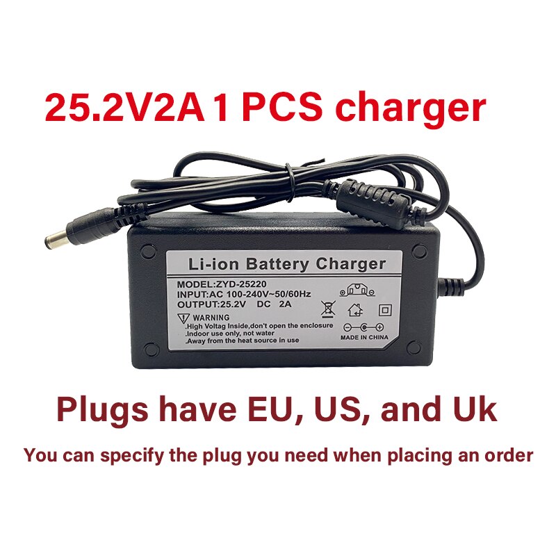 6S2P 24V 25Ah 18650 Battery Lithium 25.2v 25000mAh... – Grandado