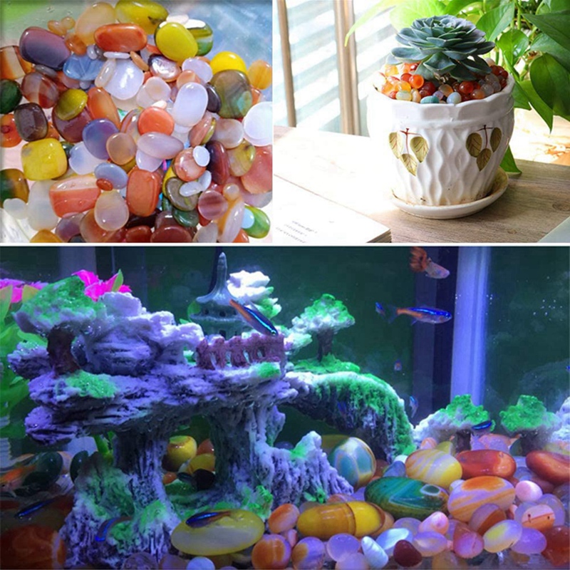 Assorted Crystal Pebbles,Smooth Natural Decorative... – Grandado