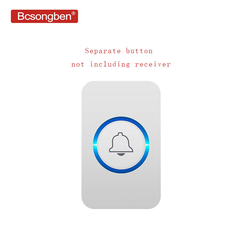 Bcsongben wireless waterproof doorbell 1 button 1 ... – Vicedeal