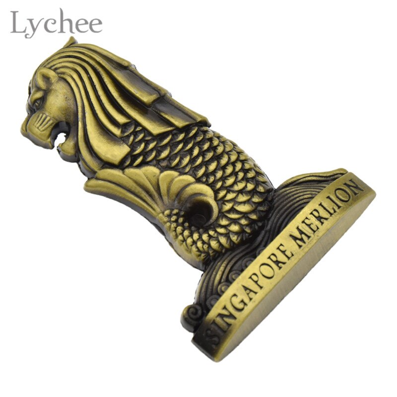 Lychee Life Vintage Singapore Merlion Fridge Magne... – Grandado