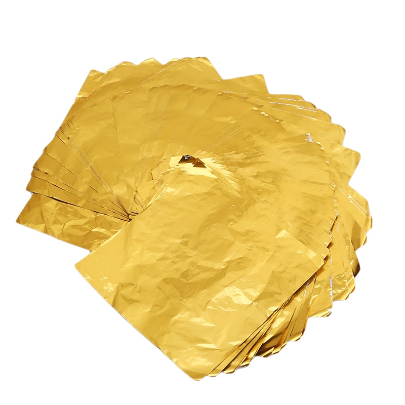 100Sheets/Pack Imitation Foil Paper Gilding DIY Ar... – Grandado