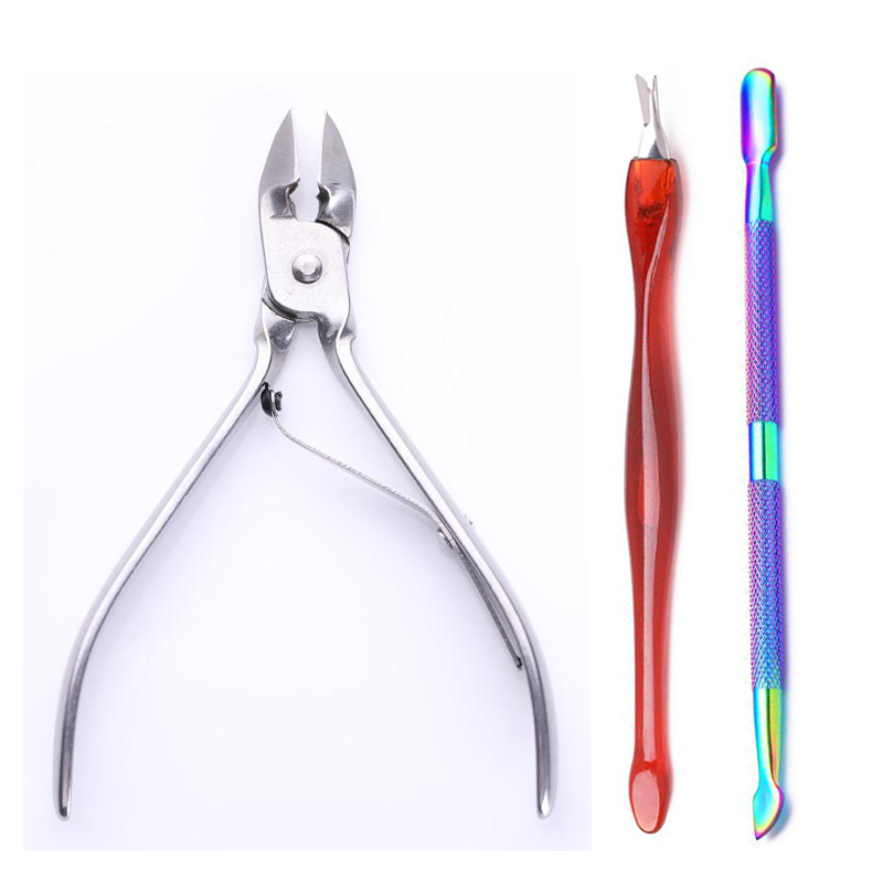 Nail Art Tools Set Schaar Tang Peeling Pusher Dode... – Grandado
