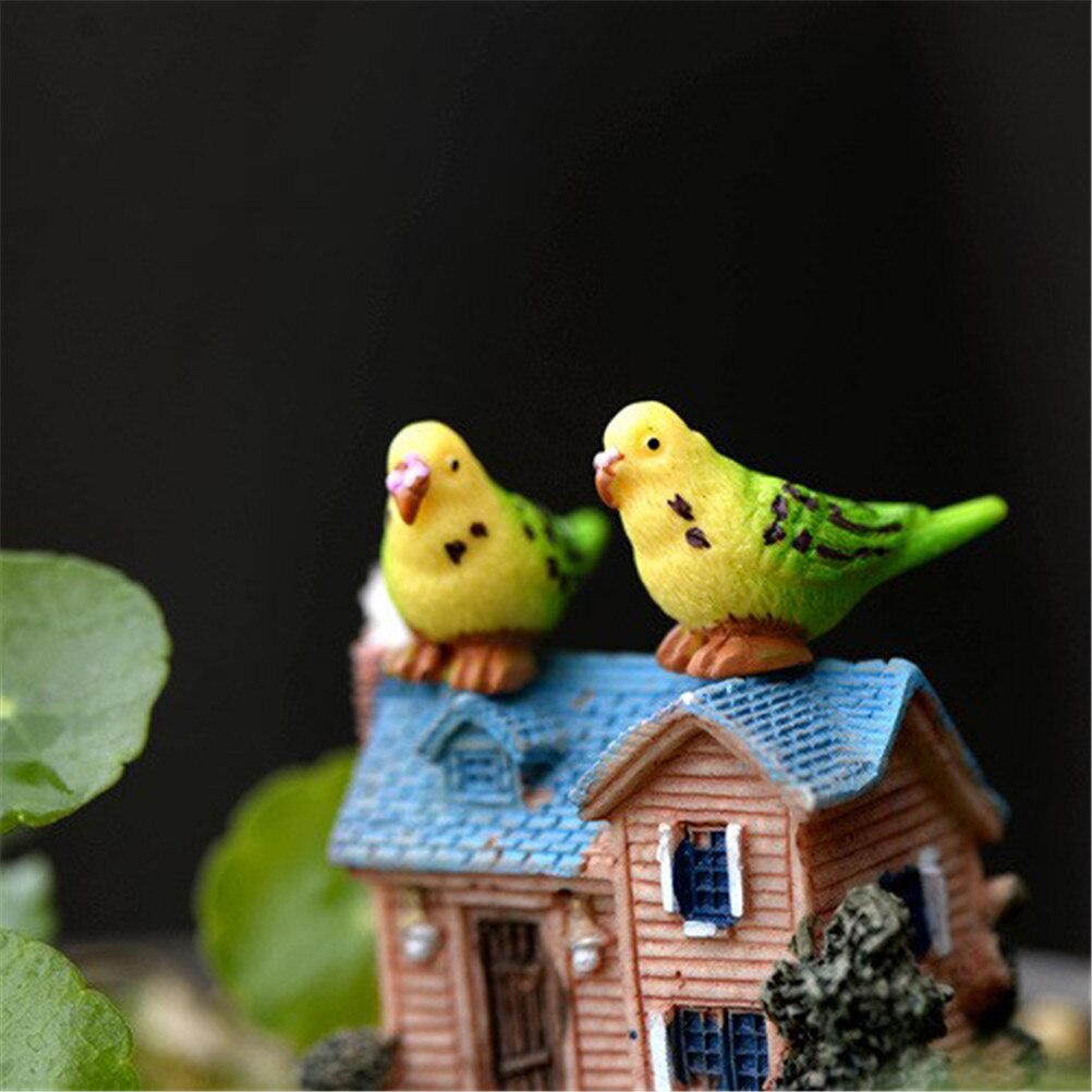 1pc Lovely Parrot Micro Fairy Figurines Miniatures... – Grandado