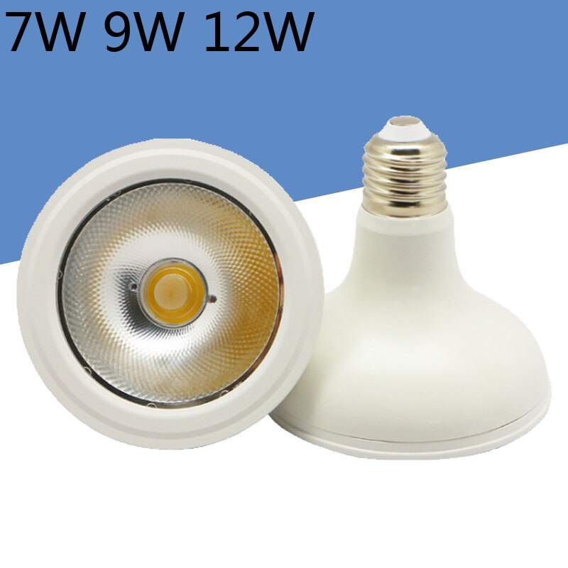 E27 7W 9W 12W Cob Led PAR30 Volledige Wit AC85-265... – Vicedeal
