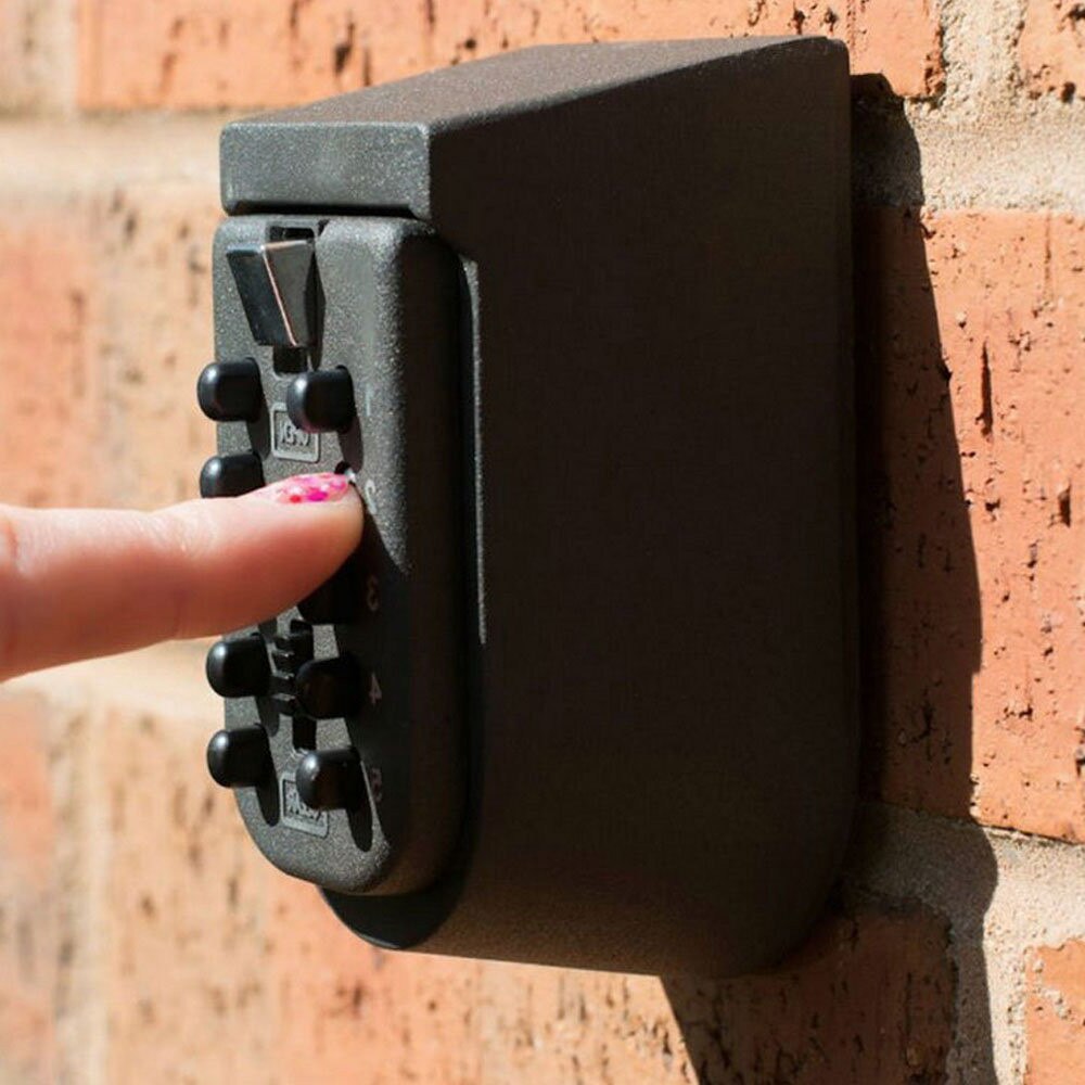 Key Safe Box Aluminium Alloy Wall Mounted Home Saf... – Grandado