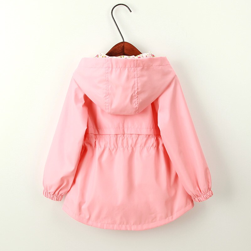 Spring Autumn children Trench 3-11Y hooded girls o... – Grandado