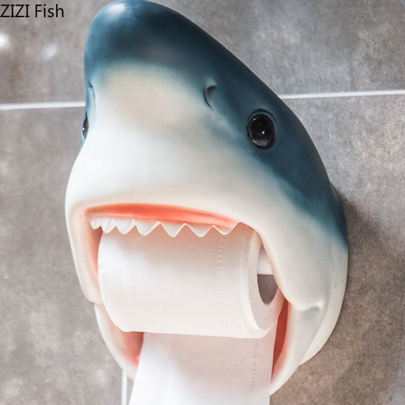 Nordic Tissue Holder Cartoon Shark Dolphin Resin R... – Vicedeal