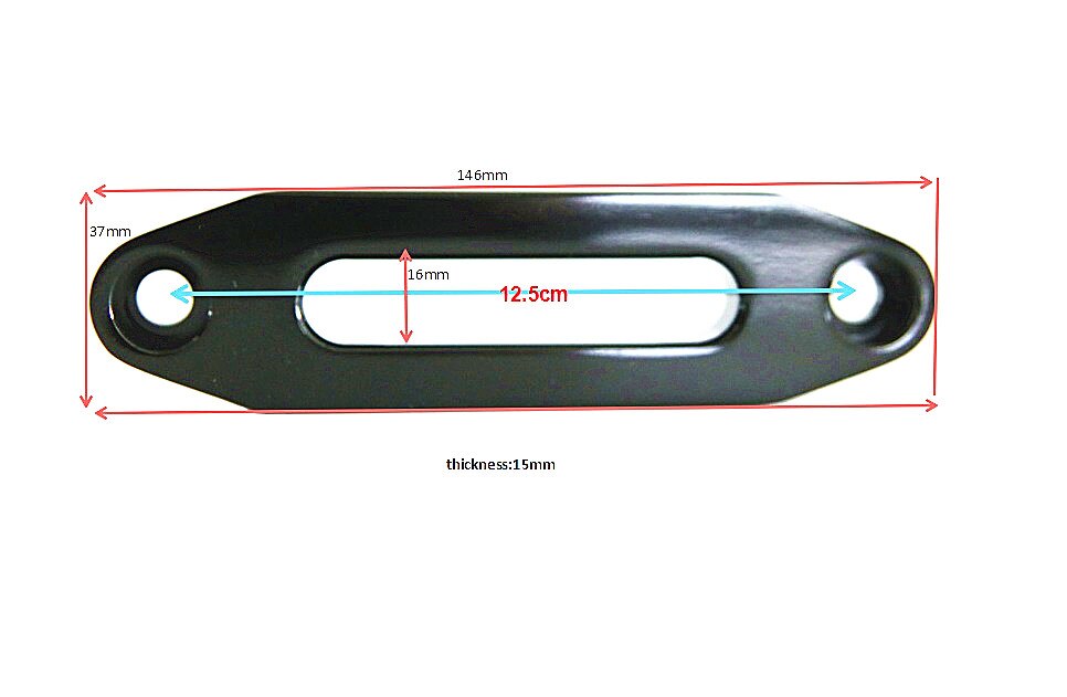 4000lbs Black Aluminum Hawse Fairlead,Synathetic R... – Grandado