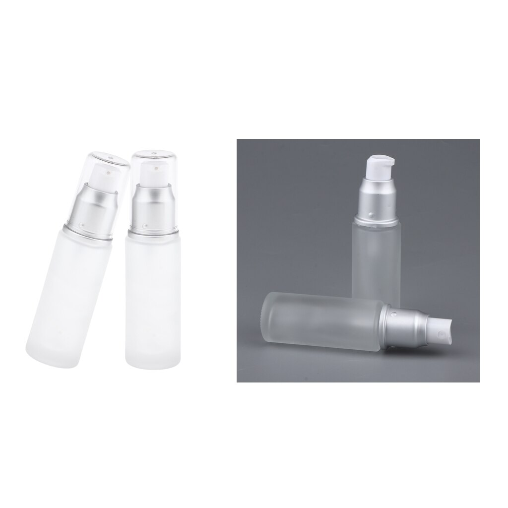 4 Lot Glass Lotion Pump Make-up Cosmetic Bottle Di... – Grandado