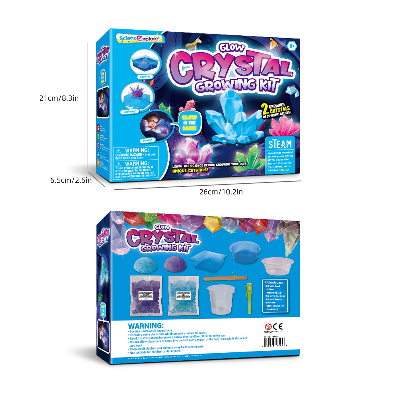 Crystal Growing Kit STEAM Chemical Science Experim... – Grandado