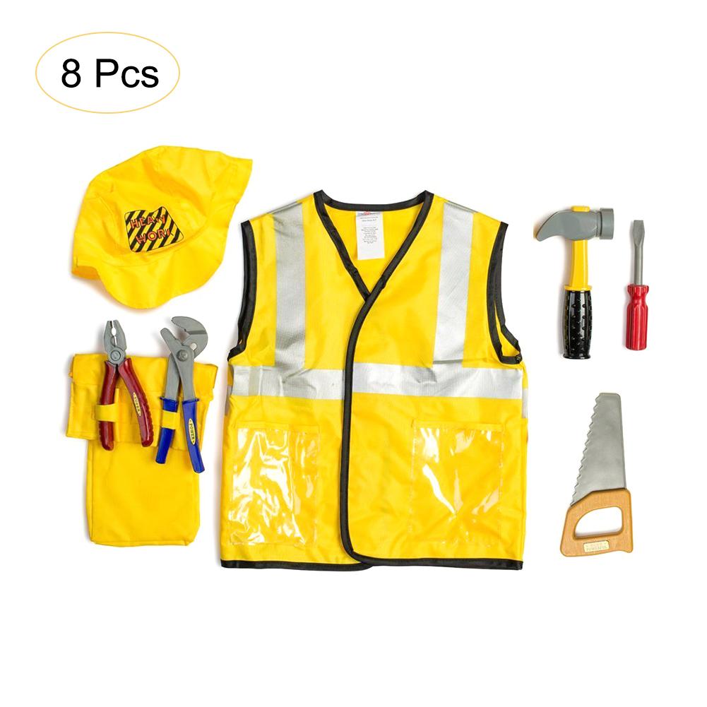 Kid Acting Clothes Construction Worker Costume Rol... – Grandado