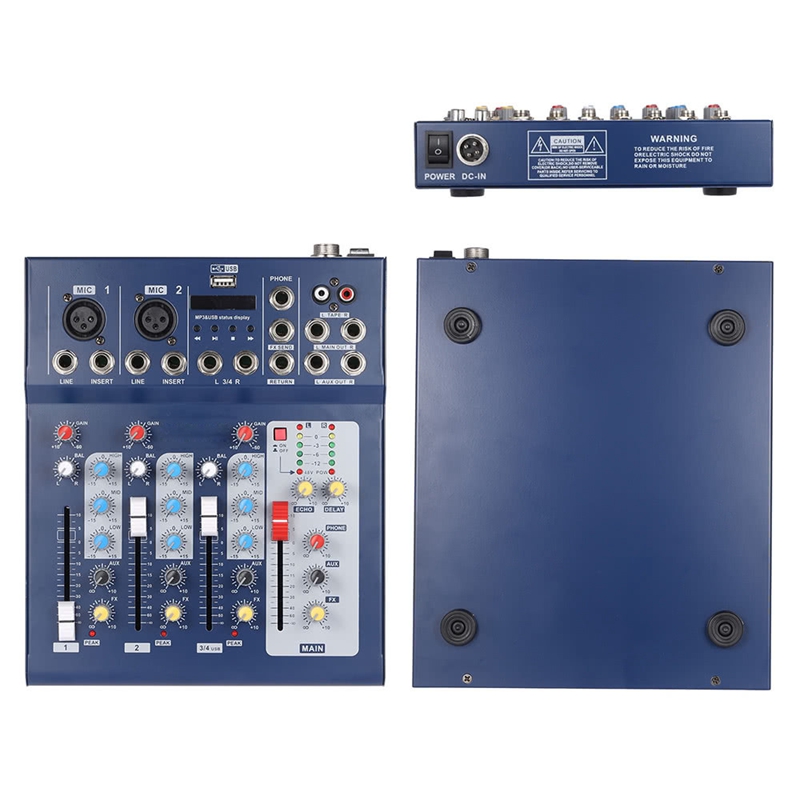 F4-Usb Mixing Console 4 Channel Digital Mic Line A... – Vicedeal