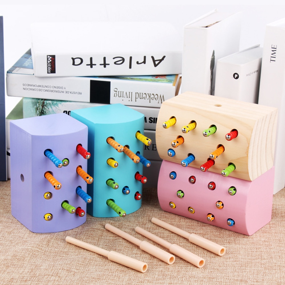 Baby Learning Toy Worms Game Funny Bugs Catching M... – Grandado