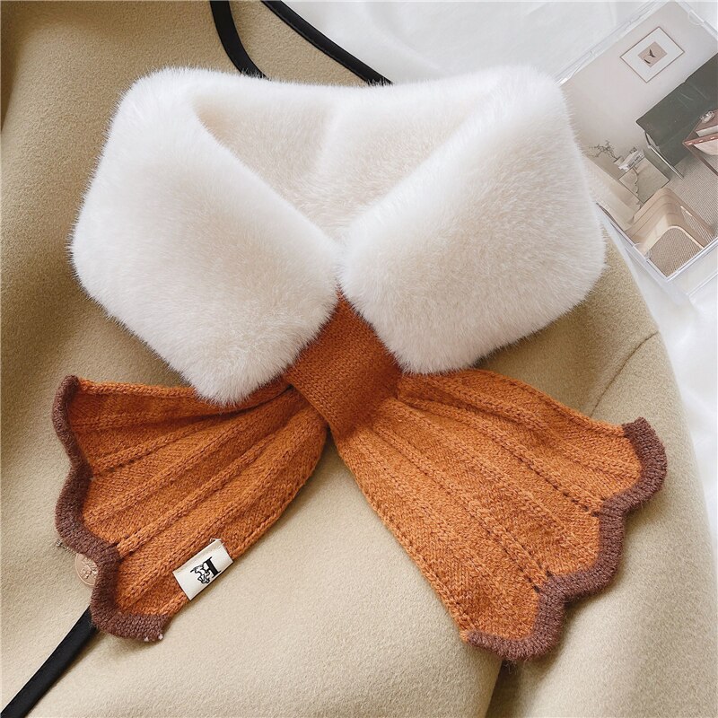 Winter Plush Scarf Woman Thick Fish Tail Wool Knit... – Vicedeal