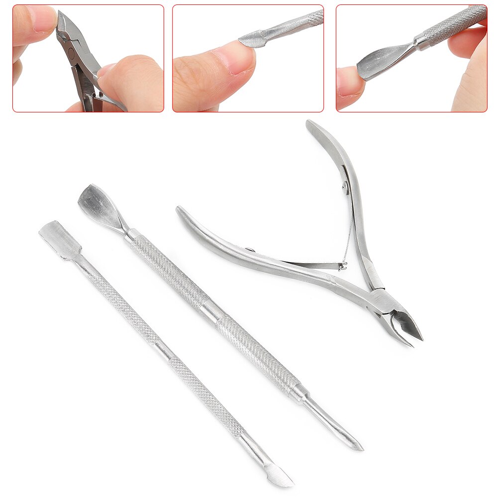3pcs Stainless Steel Cuticle Nippers Dead Skin Rem... – Vicedeal