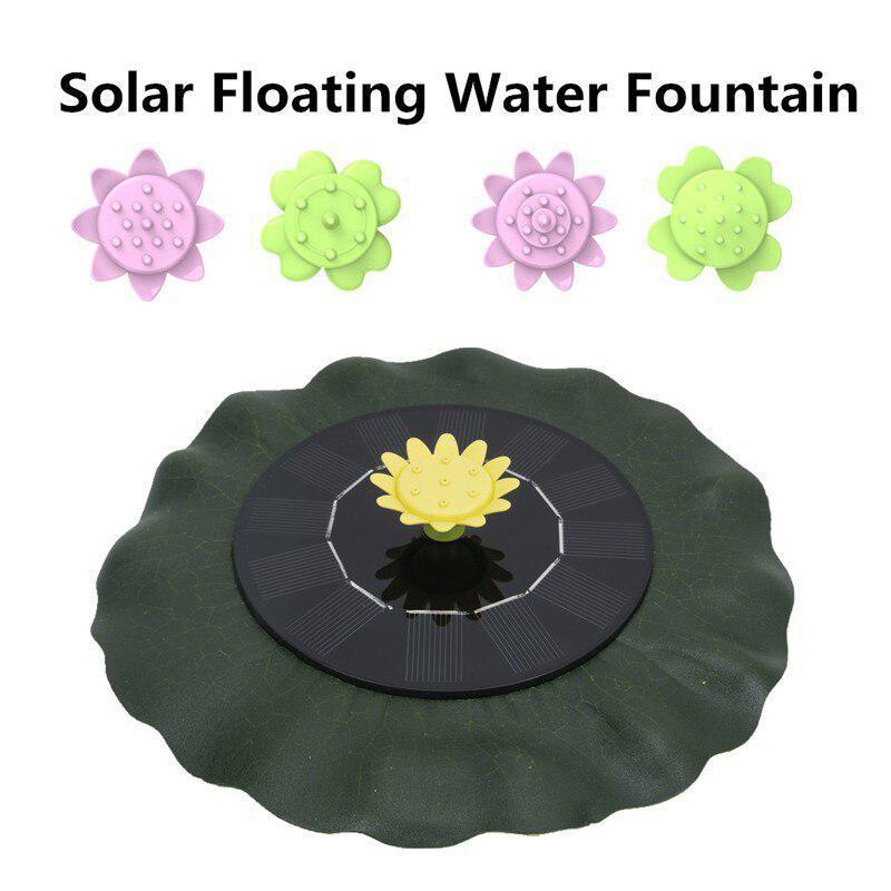 Solar Powered Water Fountain Simulate Lotus Leaf S... – Vicedeal
