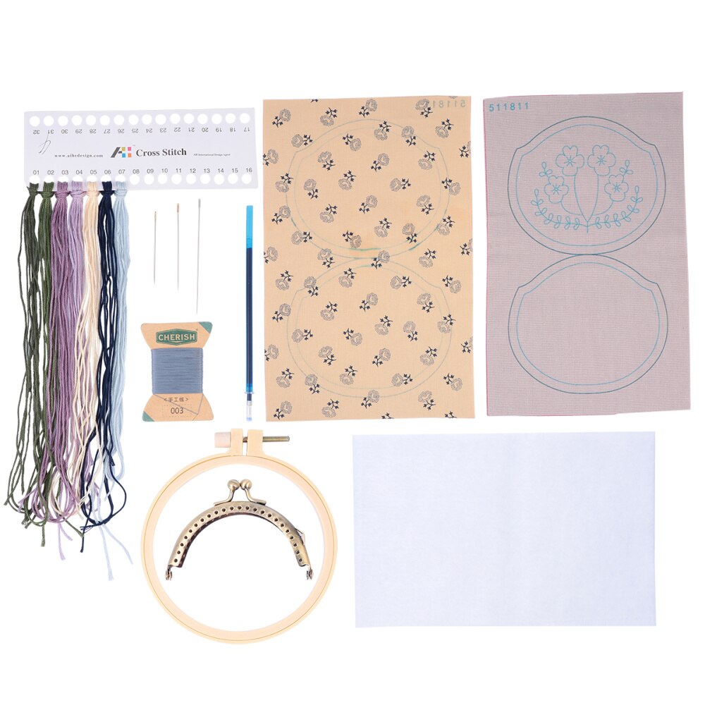 1 Set DIY Coin Purse Embroidery Pouch Making Mater... – Vicedeal