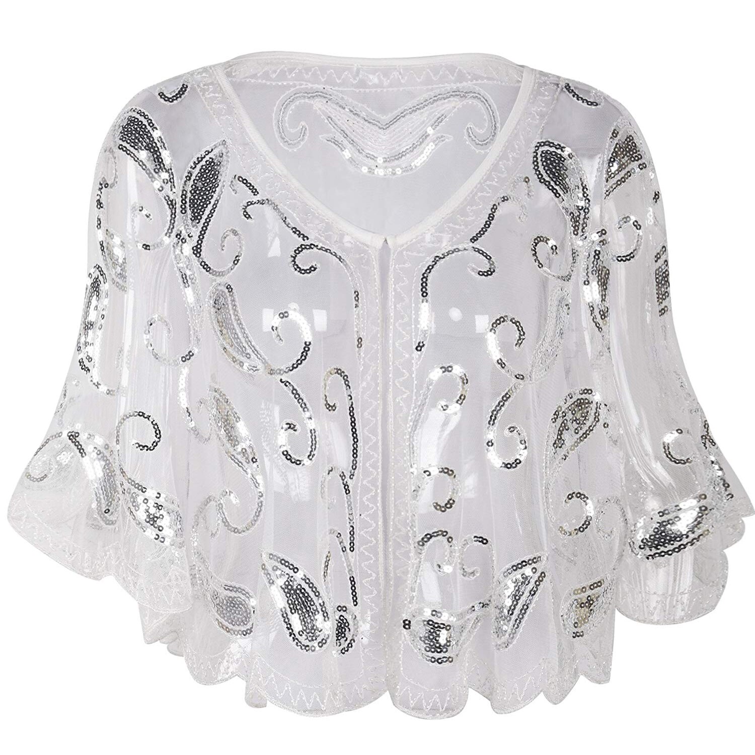 Vrouwen 1920s Great Gatsby Party Cape En Poncho Kr... – Grandado