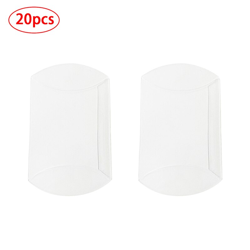 20/40/60pcs Pillow Shape PVC Candy Box Transparent... – Grandado
