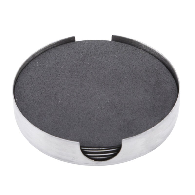 6pcs/Set Stainless Steel Coaster Cup Mats Pads Non... – Grandado