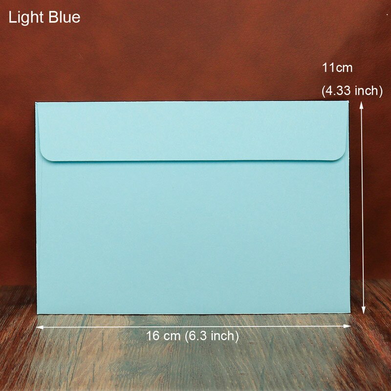 20Pcs Solid Color Envelopes Postcard Package Kraft... – Vicedeal