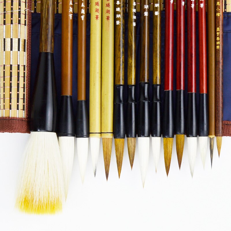 13pcsset Weasel Hair Chinese Calligraphy Brush Pe Grandado