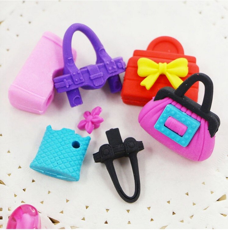 4Pcs Cartoon bag modeling eraser primary school su... – Vicedeal