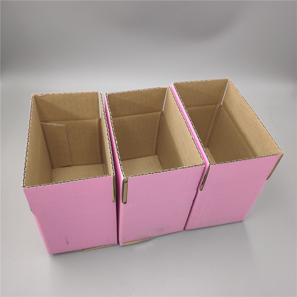 10 Pink carton boxes corrugated paper packaging bo... – Vicedeal