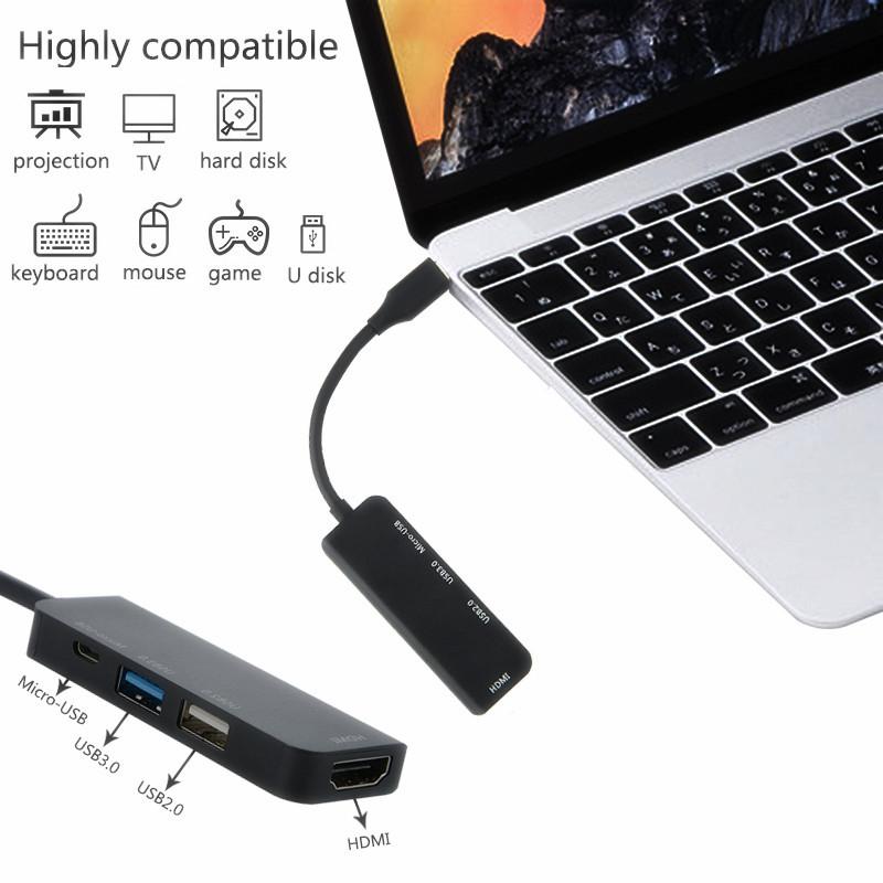 HUB Type-C to Micro USB 3.0 2.0 HDMI Thunderbolt 4... – Grandado