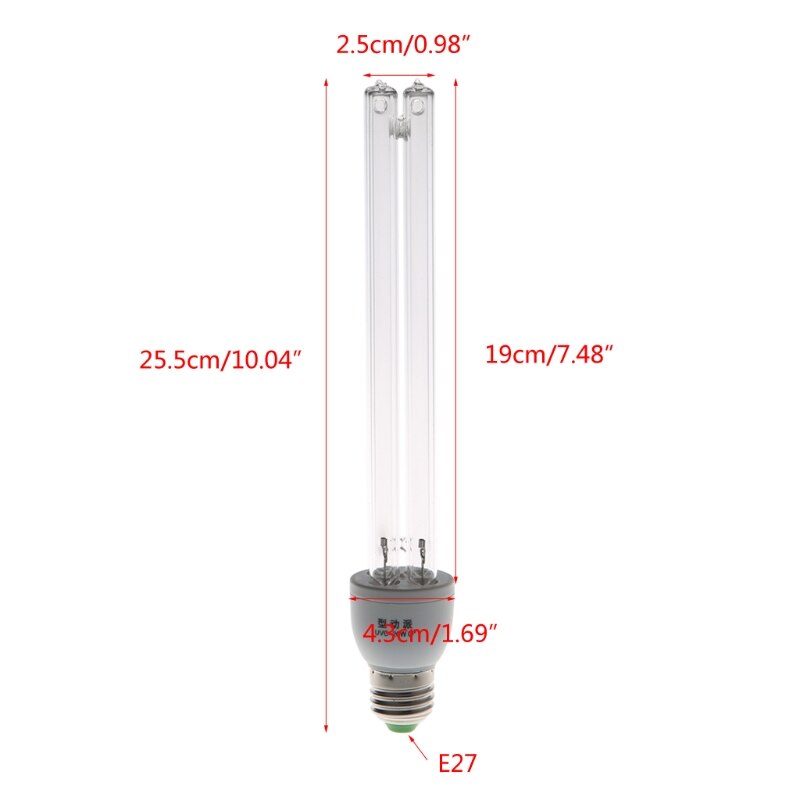 20W E27 AC 220V UV Light UVC Ultraviolet Disinfect... – Vicedeal