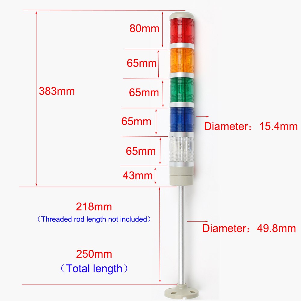 12V 24V 110V 220V Lamp Red Green Yellow Flash Indu... – Vicedeal