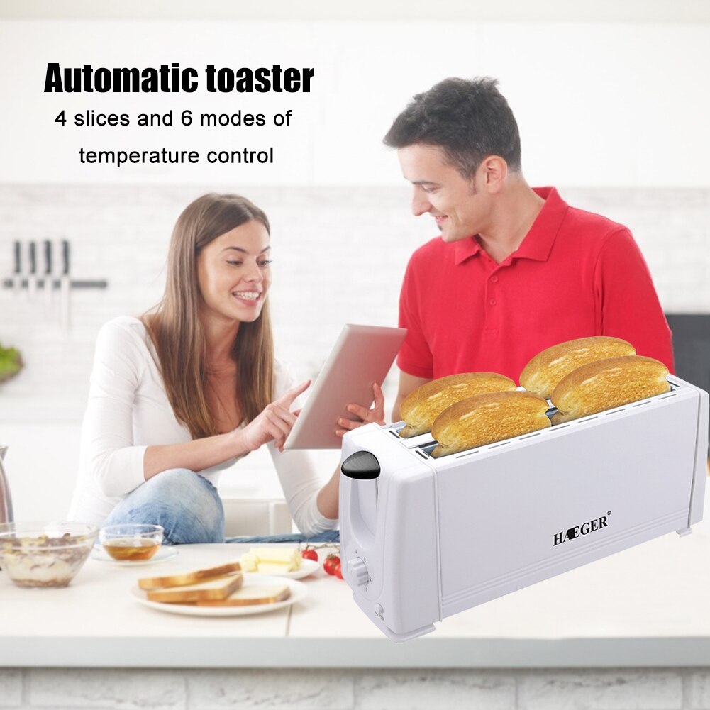 1200W 4 Slices Stainless Steel Automatic Electric ... – Grandado