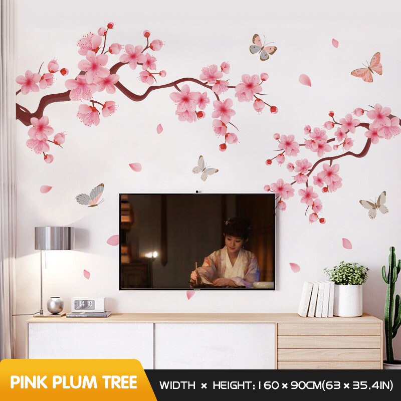 Wall Sticker Flower Branch Self-adhesive Stickers ... – Vicedeal