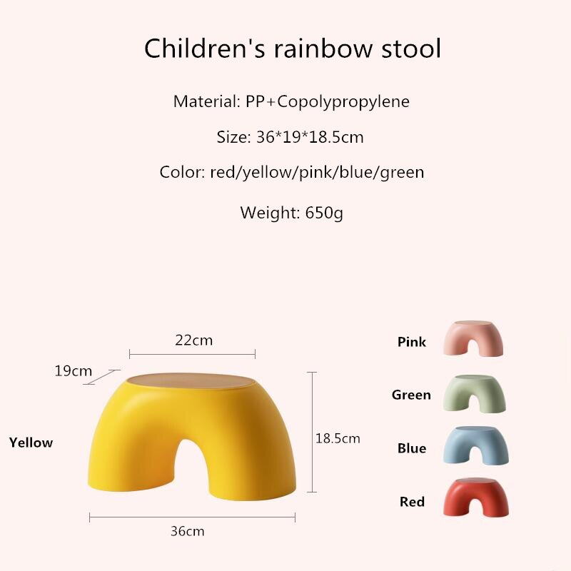 Home Rainbow Children Stool Footstool for Bathroom... – Vicedeal