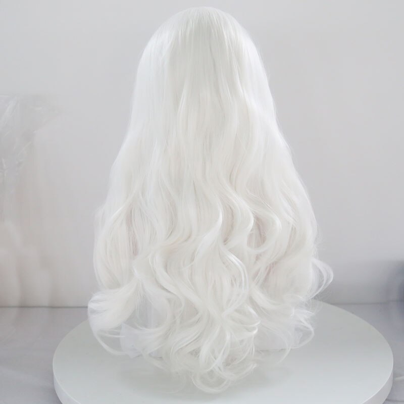 Joy&beauty vit rosa röd lång peruk syntetisk spets... – Grandado