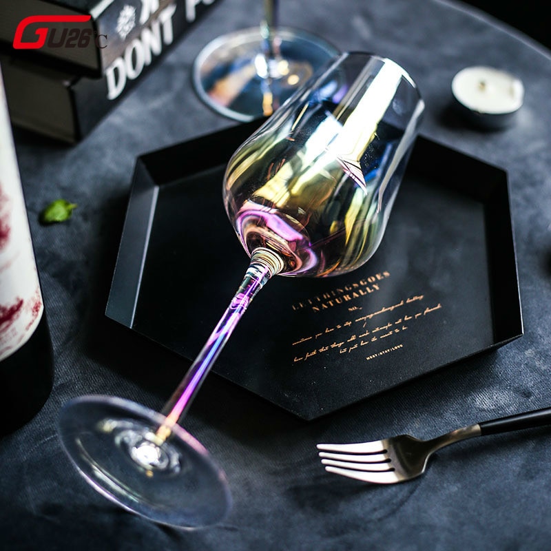 Regenboog Plating Beker Wijn Glas Kristal Cocktail... – Grandado