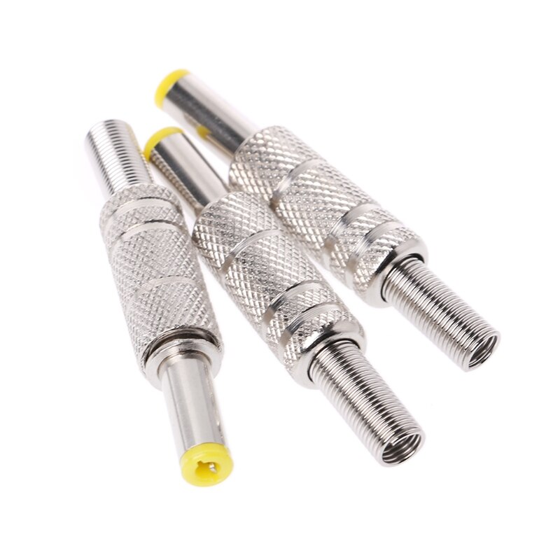 5 Pcs/1 Set Silber Metall 5,5 mmx 2,1mm DC Strom S... – Vicedeal