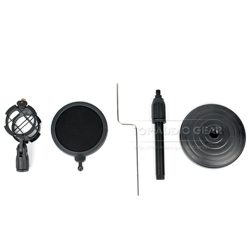 Desktop Microphone Stand + Shock Mount Fit Pop Fil... – Grandado