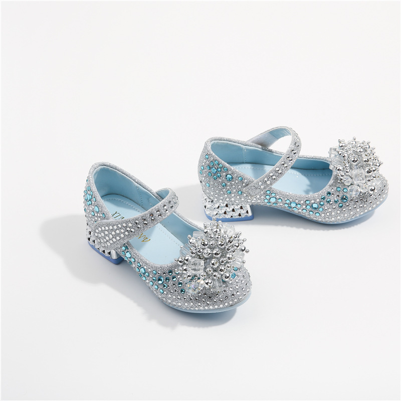 Girls Beads Leather Shoes Princess Shoes Children ... – Grandado