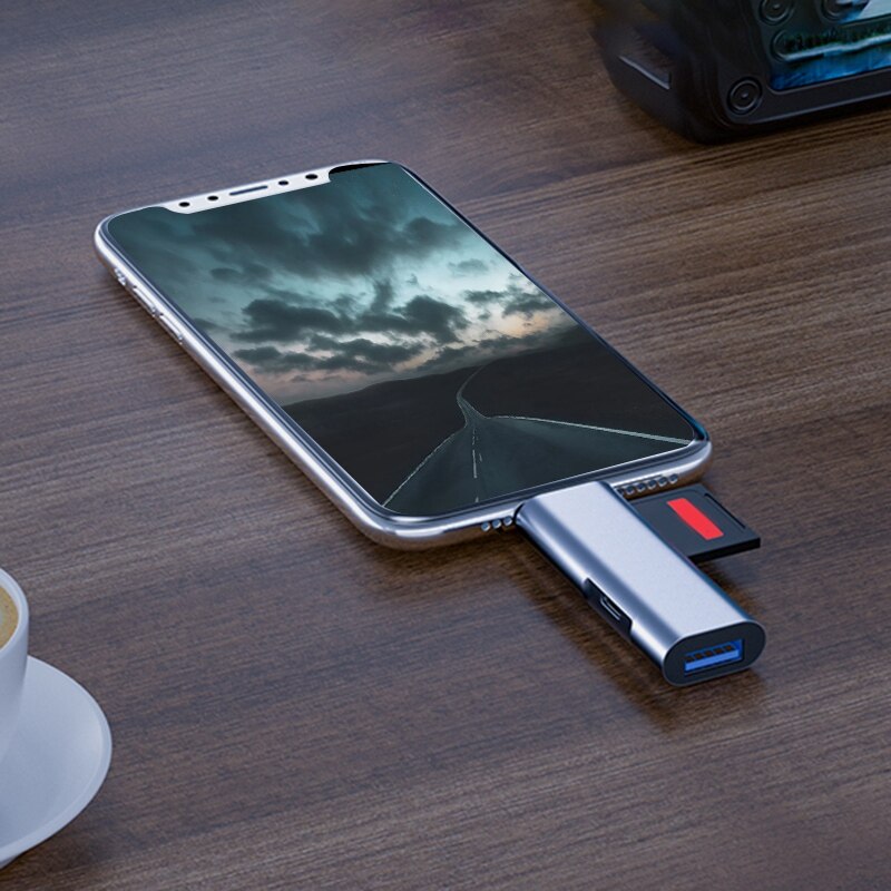 Kaartlezer Multifunctionele USB-C Naar Sd + Tf + U... – Grandado