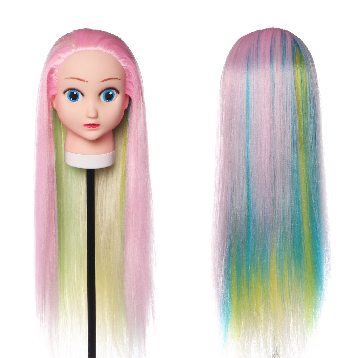 24 "bunte Cartoon Hair Mannequin Professionelle St... – Vicedeal