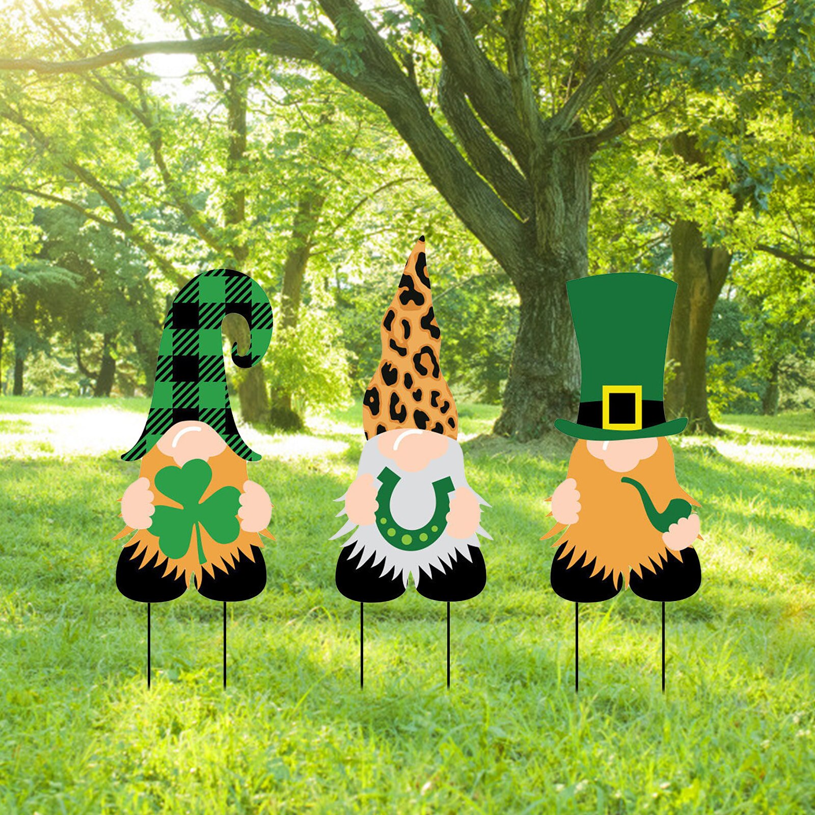 St.Patrick Dag Party Yard Borden Stakes Multicolor... – Vicedeal