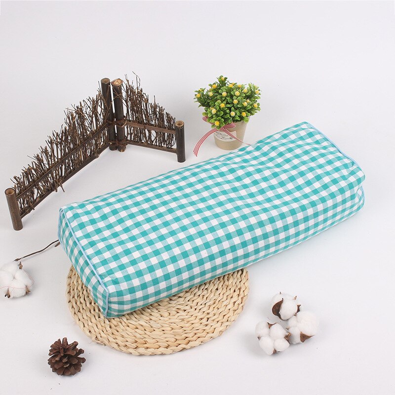 Rural style old coarse cloth square pillow buckwhe... – Grandado